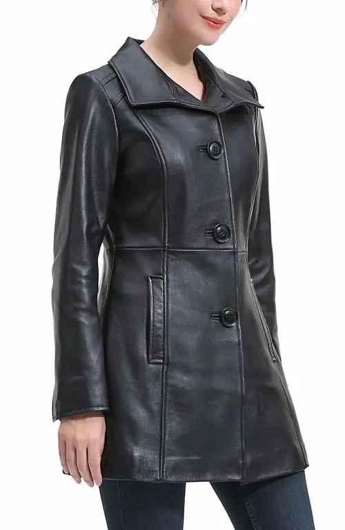 KIMI + KAI Ava Leather Coat