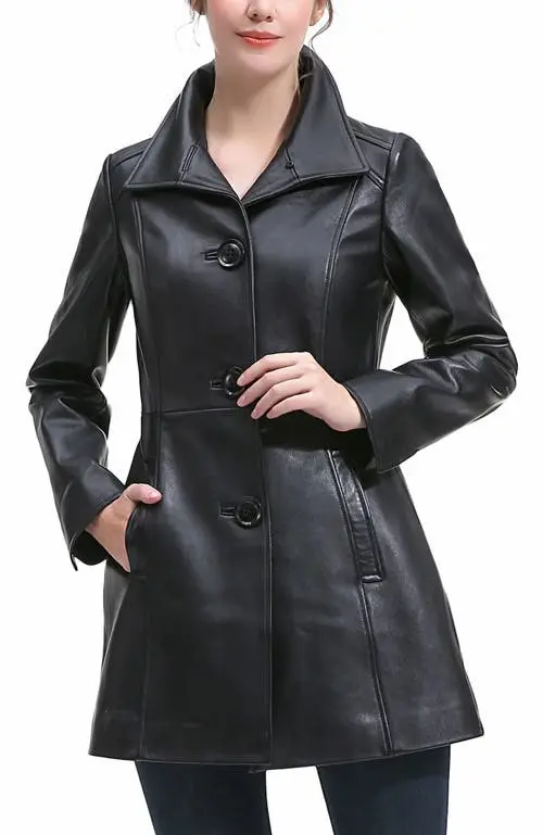 KIMI + KAI Ava Leather Coat
