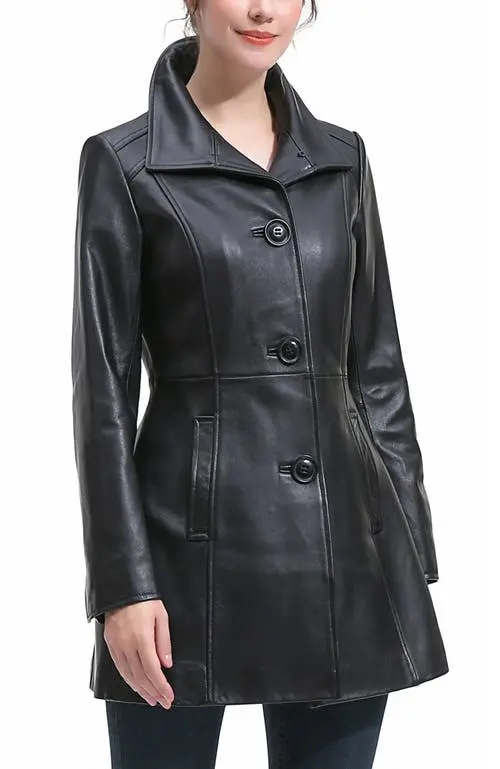 KIMI + KAI Ava Leather Coat