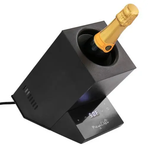 MEGACHEF Electric Wine Chiller With Digital Display - Black