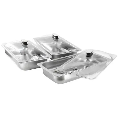 MEGACHEF 3-in-1 Electric Chaffing Buffet Server And Warming Tray With Triple 2.63 Quart Trays And 8.6 Quart Baking Pan