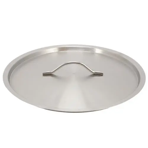 MEGACHEF Professional Kitchen 26.4 Quart Large Round Stainless Steel Stock Pot With Lid