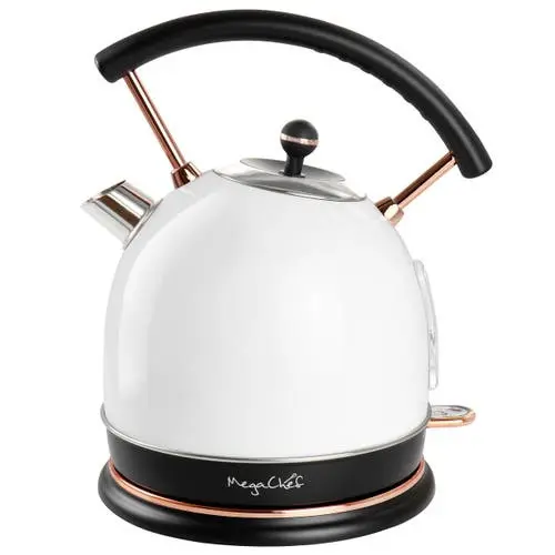 MEGACHEF 1.9 Quart Half Circle Electric Tea Kettle