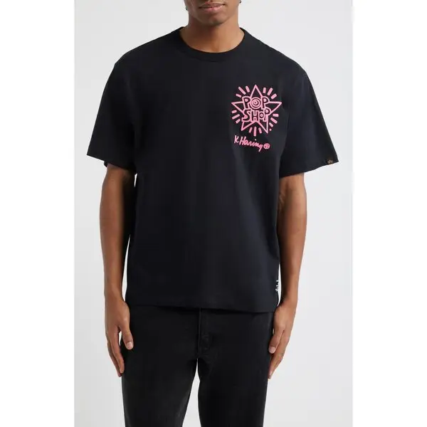 Alpha Industries X Keith Haring Pop Shop Dragon Graphic T-shirt