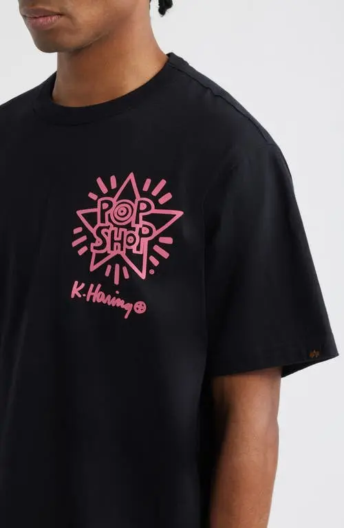 Alpha Industries X Keith Haring Pop Shop Dragon Graphic T-shirt