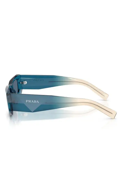 Prada 52mm Pillow Sunglasses - Blue/dark Blue