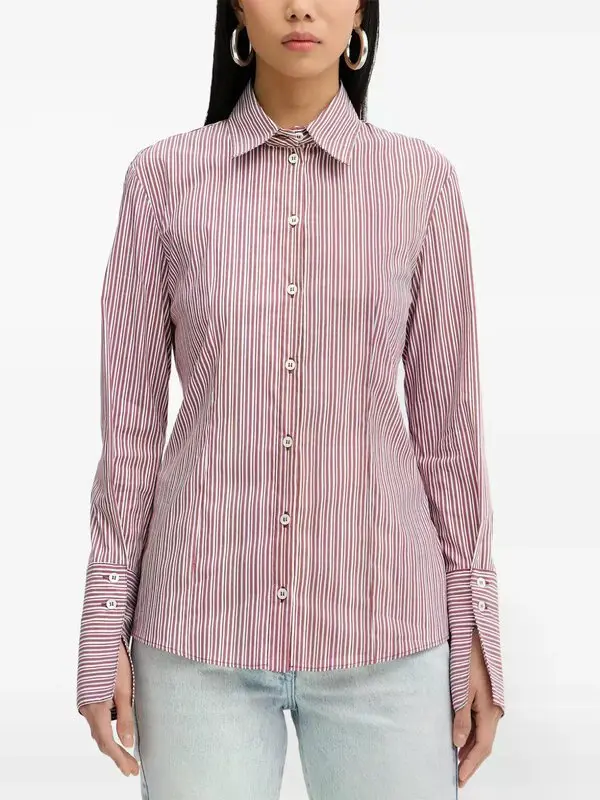 Patrizia Pepe Striped Shirt - Red