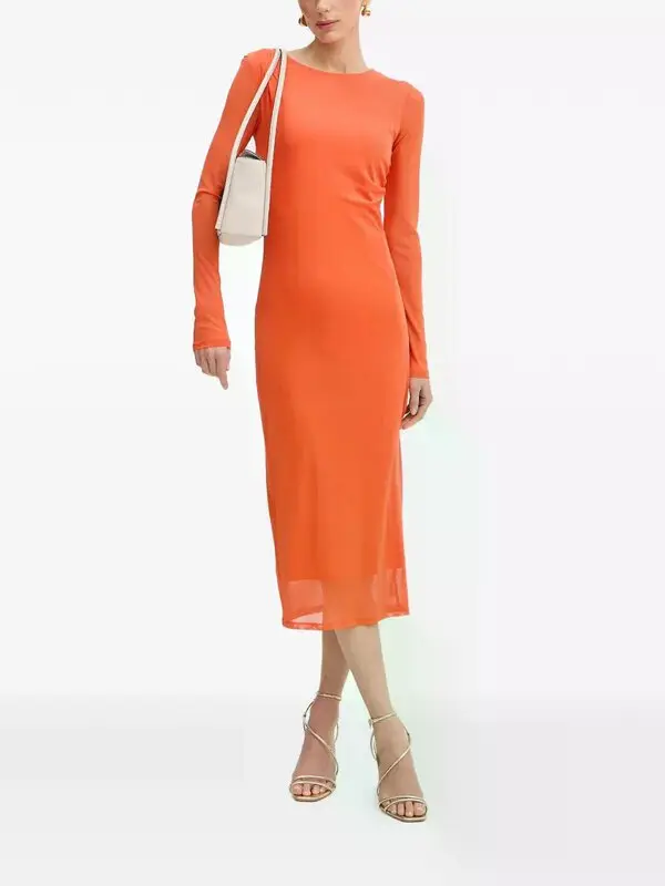 Patrizia Pepe Long-sleeve Midi Dress