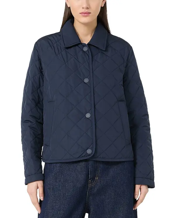 Max Mara Wkdgelo Short Padded Jacket - Navy