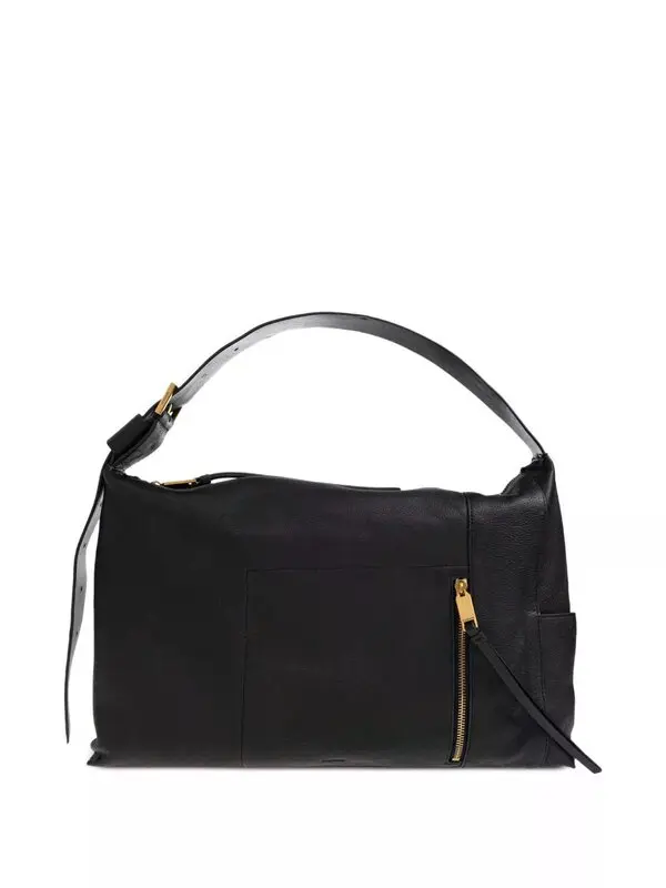 ALLSAINTS Zip-fastening Leather Shoulder Bag - Black