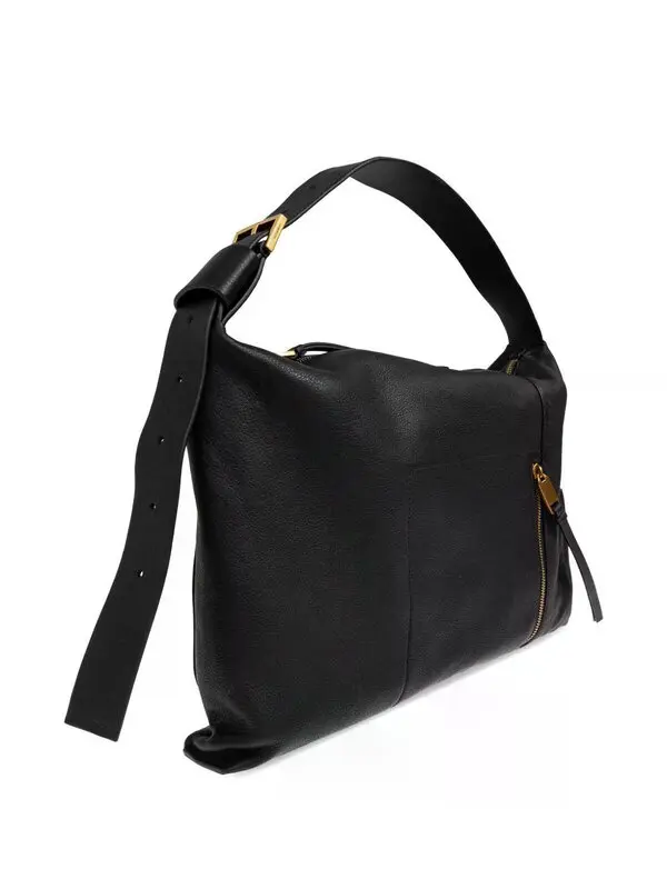 ALLSAINTS Zip-fastening Leather Shoulder Bag - Black
