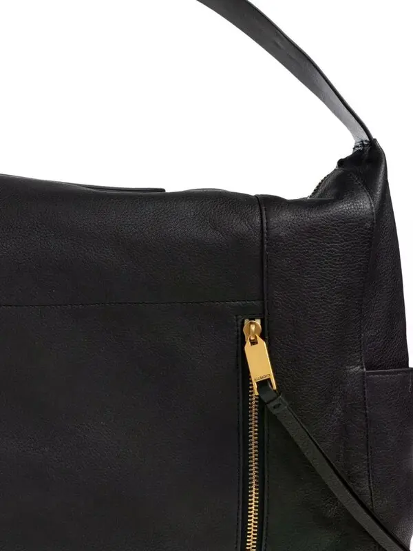 ALLSAINTS Zip-fastening Leather Shoulder Bag - Black