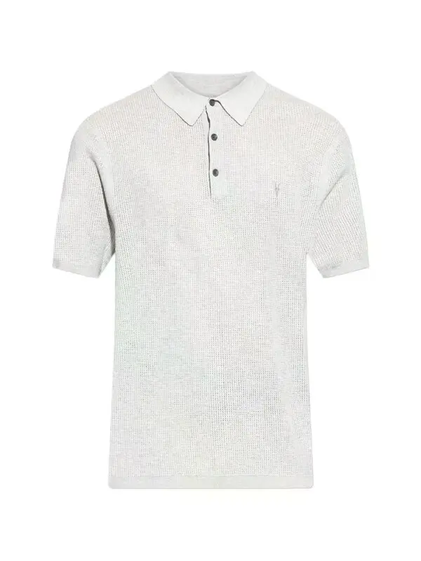 ALLSAINTS Short-sleeved Polo Shirt - Grey