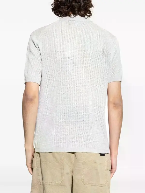 ALLSAINTS Short-sleeved Polo Shirt - Grey