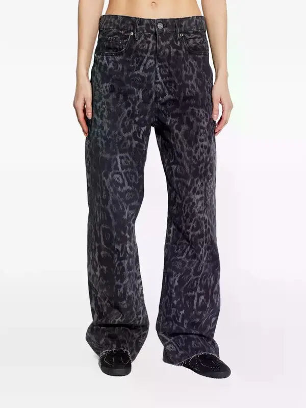 ALLSAINTS Blake Leopard Print Jeans