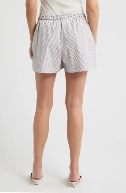 Bernardo Stripe Drawstring Shorts