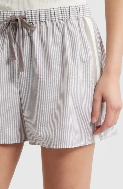 Bernardo Stripe Drawstring Shorts
