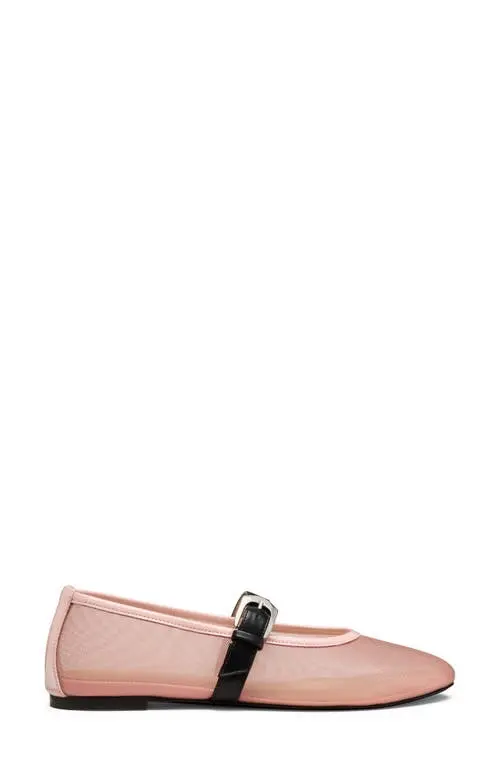 STUART WEITZMAN Sai Bareitall Mary Jane - Light Pink/black