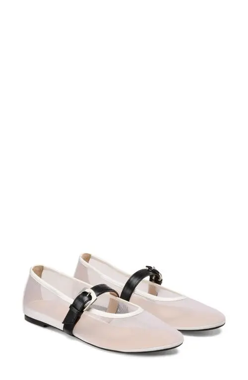 STUART WEITZMAN Sai Bareitall Mary Jane - White/blanco/black