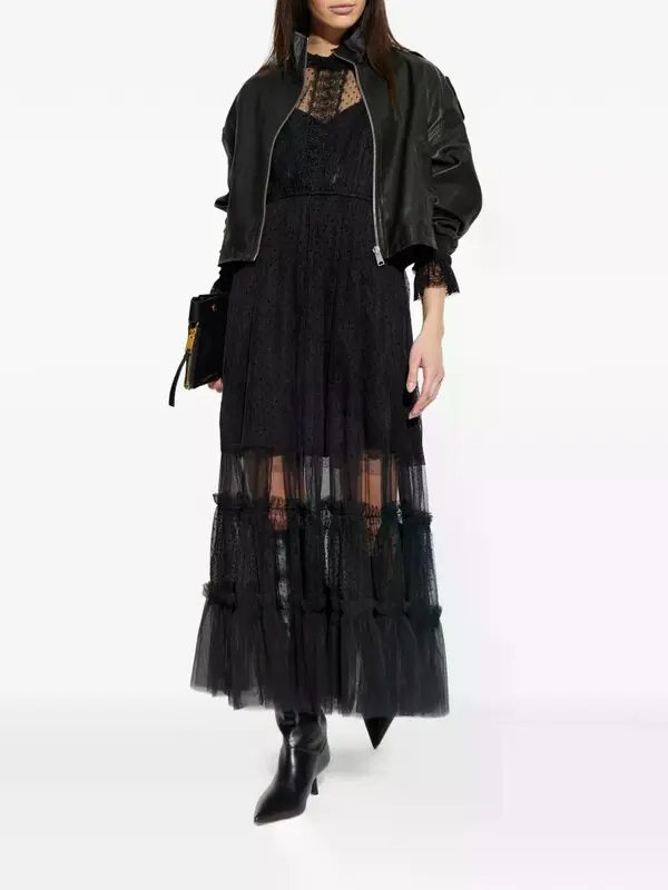ALLSAINTS Nita Ruffled Midi Dress