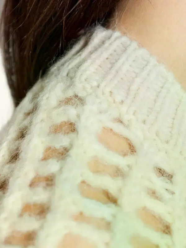 ALLSAINTS Suniva Open-stitch Sweater - Neutrals