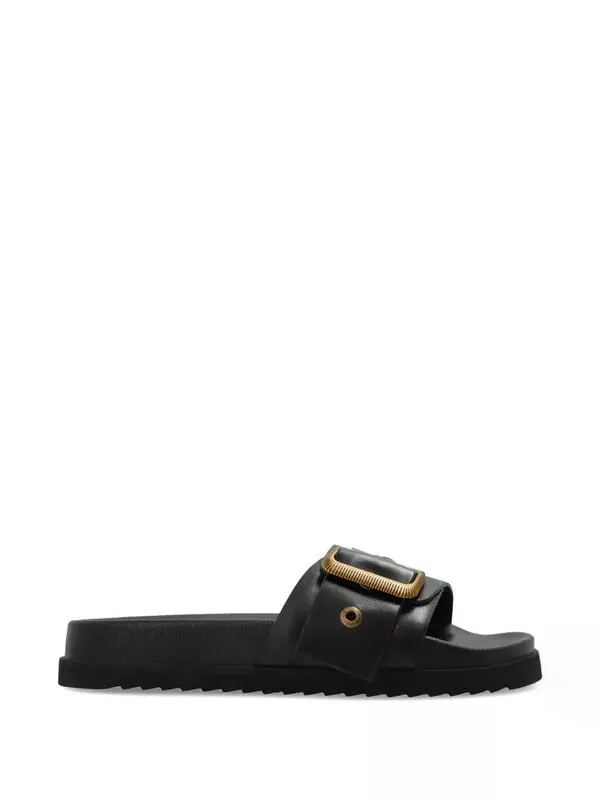 ALLSAINTS Ellie Buckle Sandals - Black