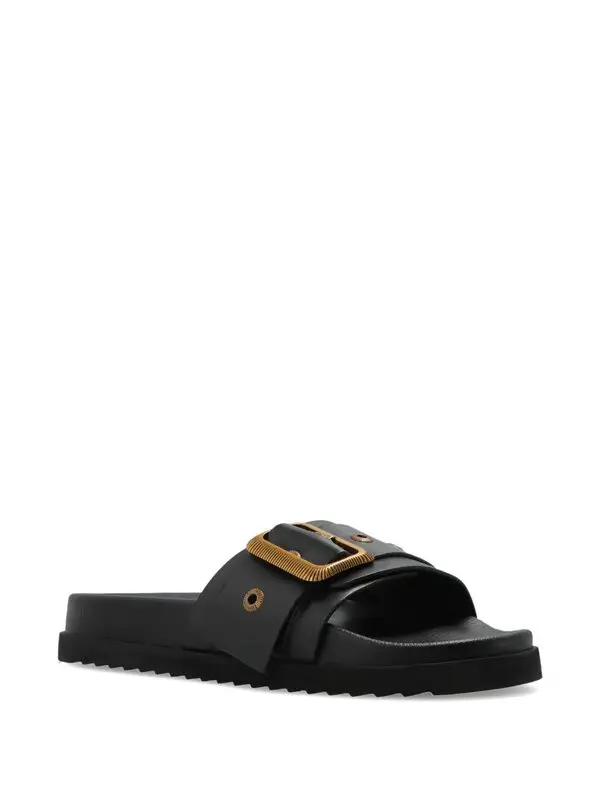 ALLSAINTS Ellie Buckle Sandals - Black