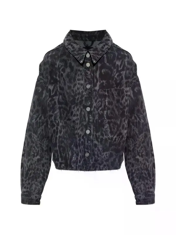 ALLSAINTS Nicky Leopard-print Denim Jacket