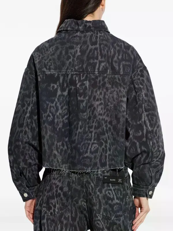 ALLSAINTS Nicky Leopard-print Denim Jacket