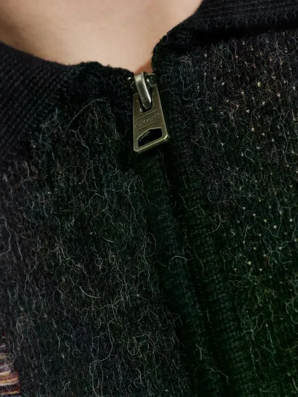 ALLSAINTS Zipped Graphic Cardigan