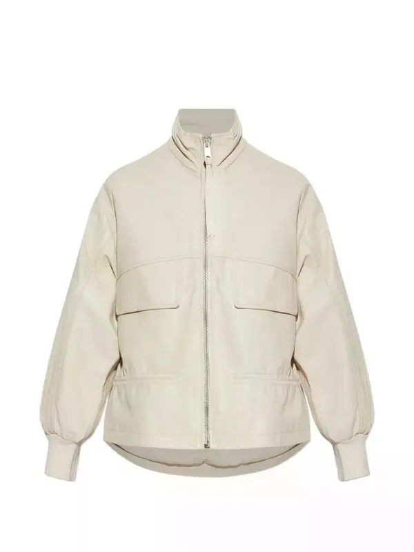 ALLSAINTS Flor Zip-up Flap-pocket Jacket - Neutrals