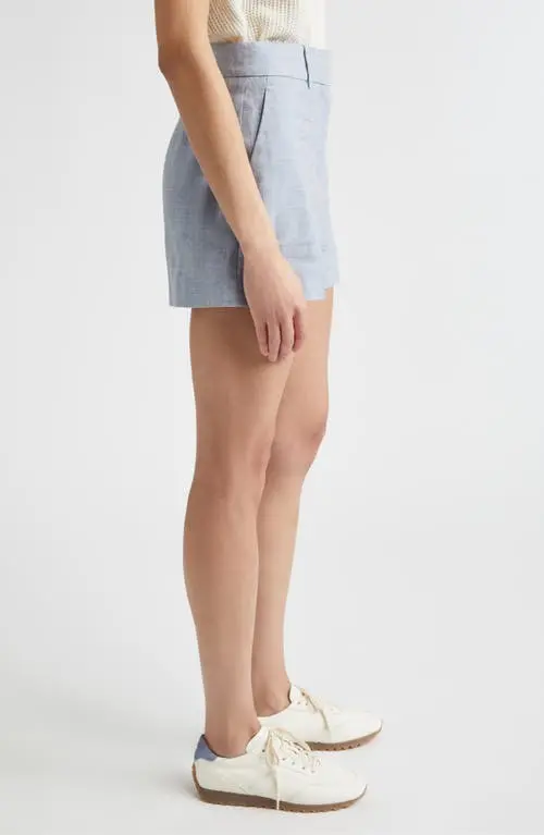 Eleventy Linen & Wool Chambray Shorts