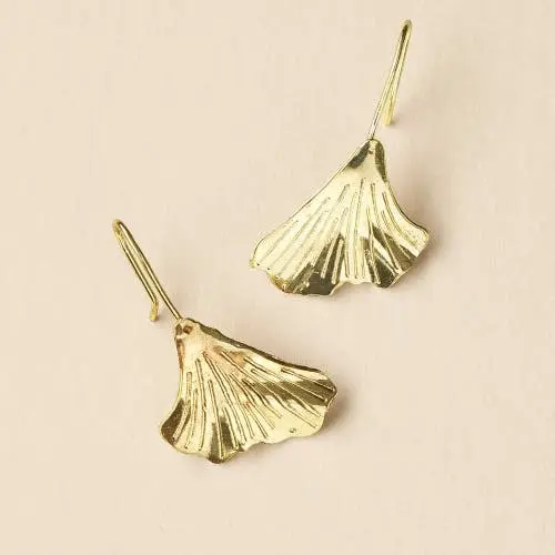MATR BOOMIE Sayuri Ginkgo Leaf Drop Earrings