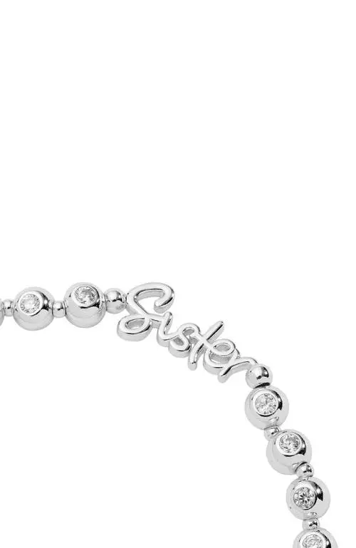 ALEX AND ANI Sister Elongated Crystal Stretch Bracelet