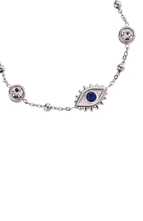 ALEX AND ANI Evil Eye Crystal Stone Chain Bracelet