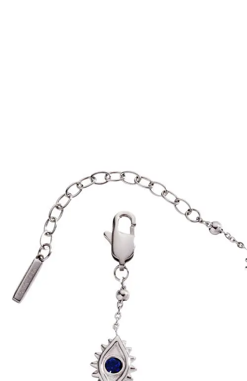 ALEX AND ANI Evil Eye Crystal Stone Chain Bracelet