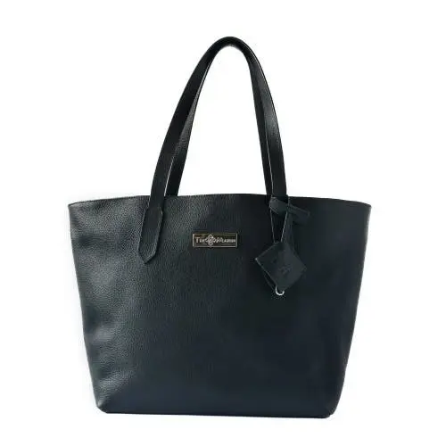 TIN MARIN Martina Leather Tote Bag - Black