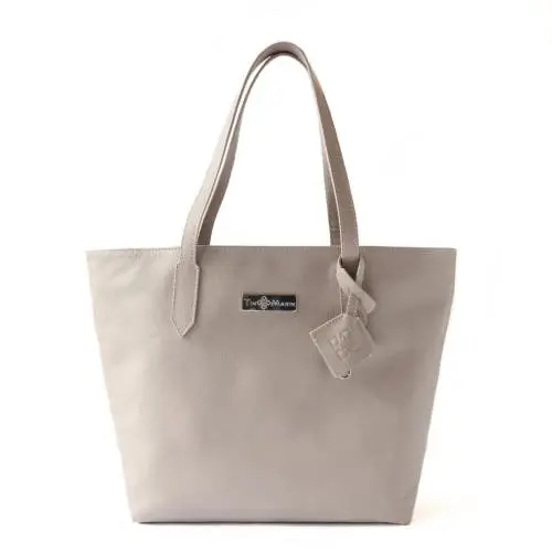 TIN MARIN Martina Leather Tote - Gray