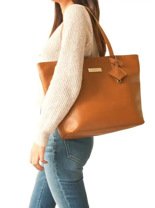 TIN MARIN Martina Leather Tote - Tan