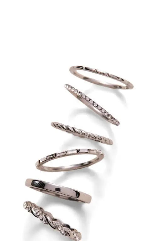 ALEX AND ANI Rope Stacking Texture Ring Set Of 3