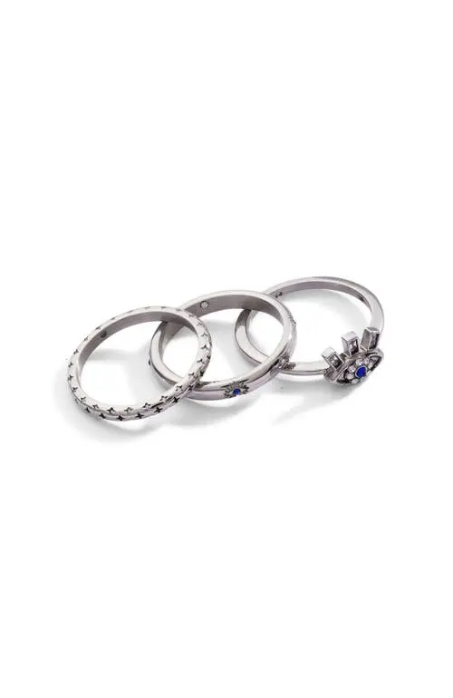ALEX AND ANI Evil Eye Stacking Ring Set Of 3