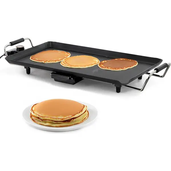MEGACHEF 21 Inch Electric Grill With Drip Tray And Non-stick Coating - Black
