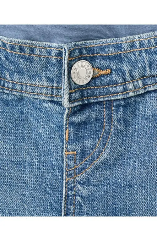 Mango Over-the-bump Wide-leg Maternity Jeans - Medium Blue