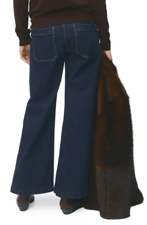 Mango Over-the-bump Wide-leg Maternity Jeans