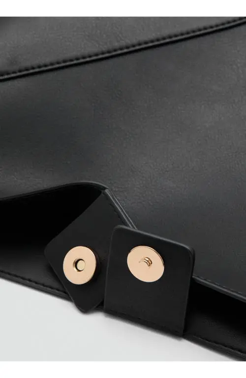 Mango Faux Leather Bucket Bag