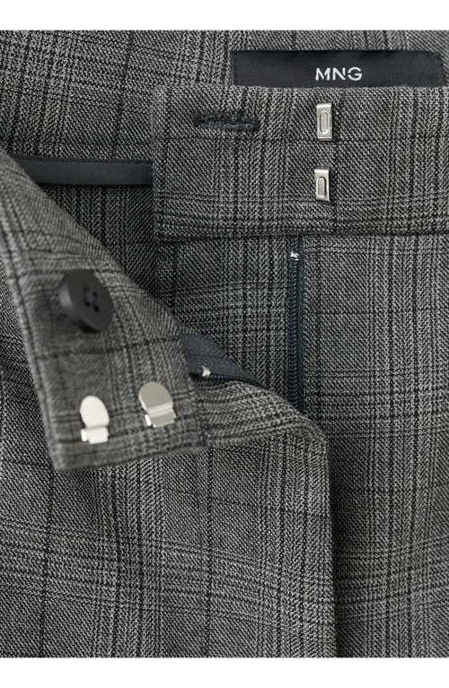 Mango High Waist Wide Leg Trousers