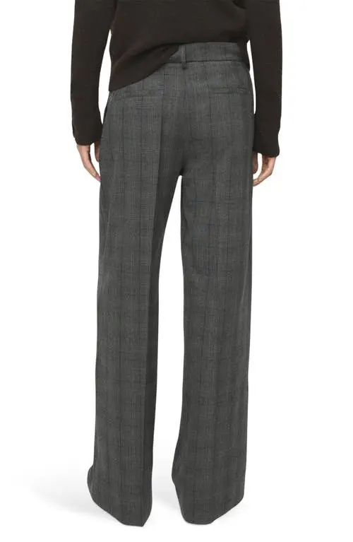 Mango High Waist Wide Leg Trousers
