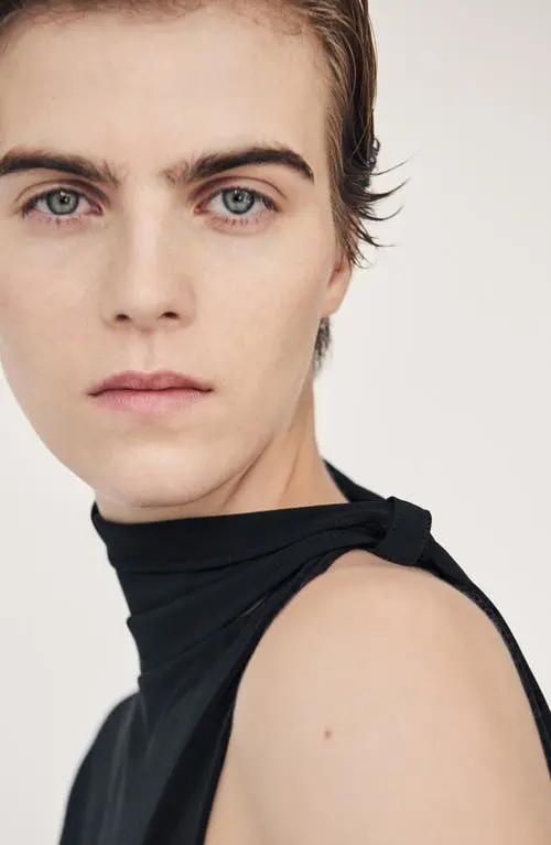 Mango One-shoulder Turtleneck Top