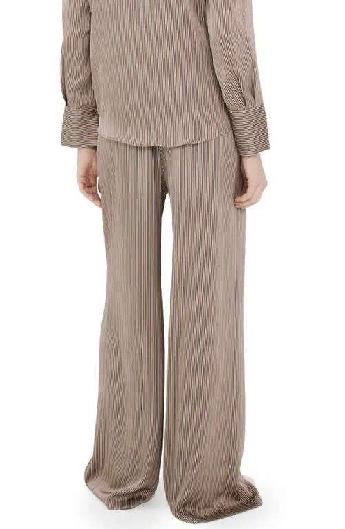 Mango Stripe Satin Pants