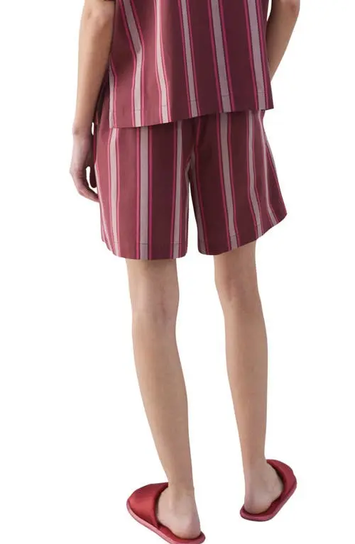 Mango Stripe Pajama Shorts